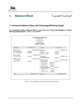 Final account statements from tally.erp 9 | Tally TDL | Fixed Asset ...