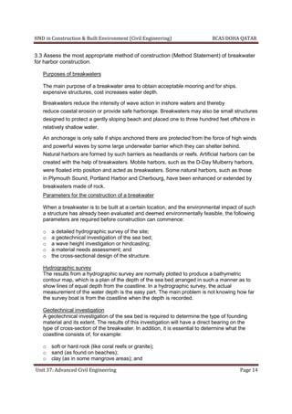 Unit 37: Advanced Civil Engineering | PDF | Civil Engineering Industry ...