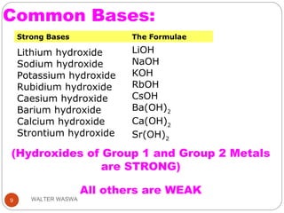 Final acid and bases rev. | PPT