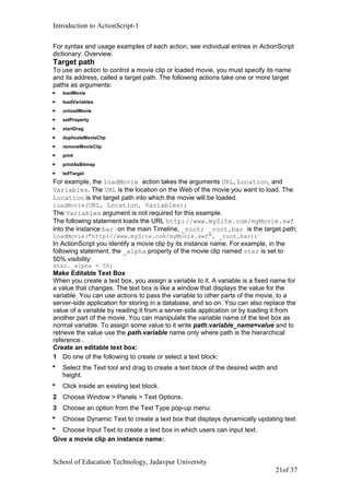 Final action script | PDF