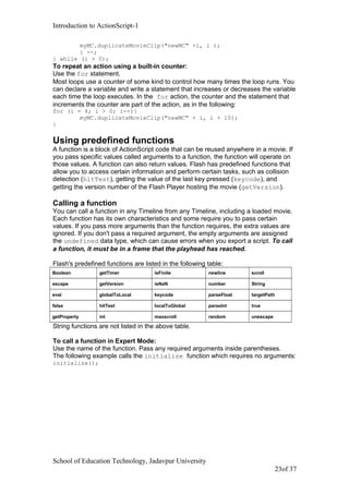 Final action script | PDF