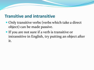 Active and voice passive | PPT
