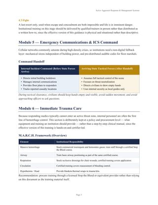 Strategic Blueprint for Active Aggressor Response & Crisis Management ...