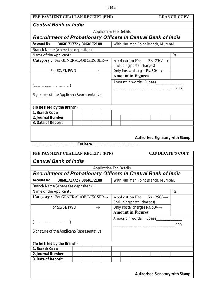 Central Bank Of India Challan Form 2012 Pdf - candydevelopers