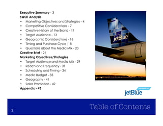 jetBlue Media Plan | PDF