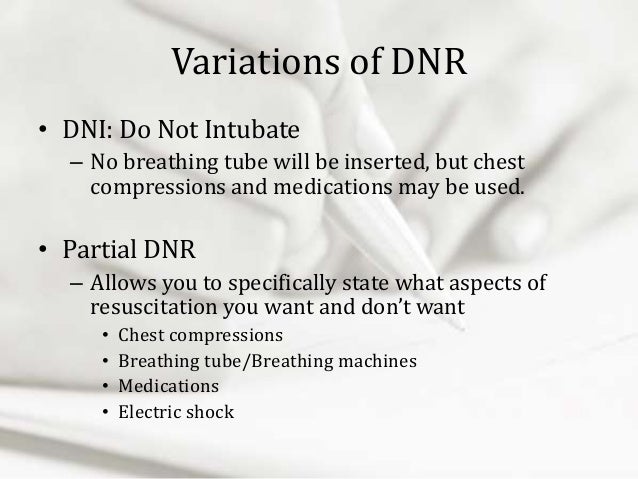 Final advance directives