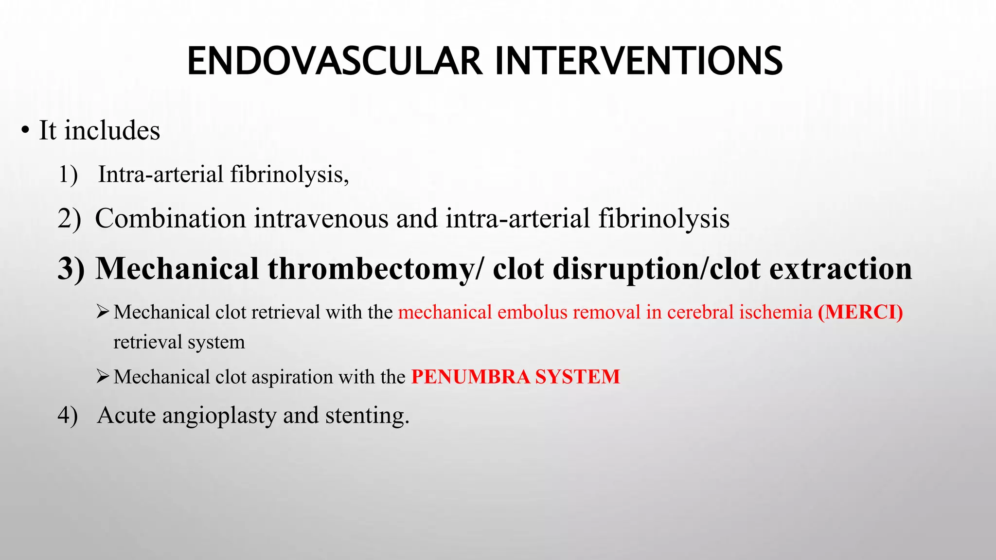 Recent Advances In Thrombolysis In Stroke Patient | PPTX