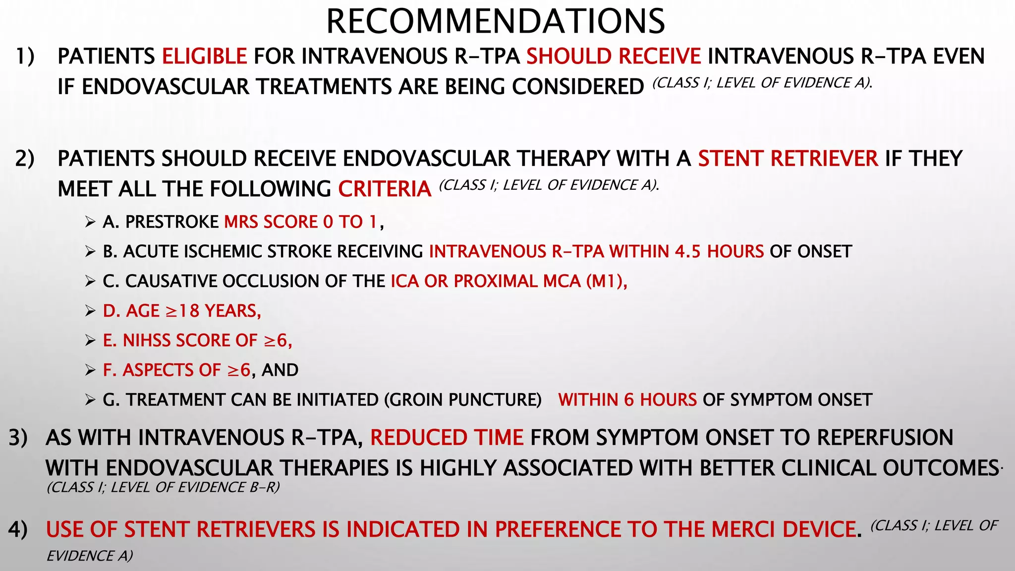 Recent Advances In Thrombolysis In Stroke Patient | PPTX