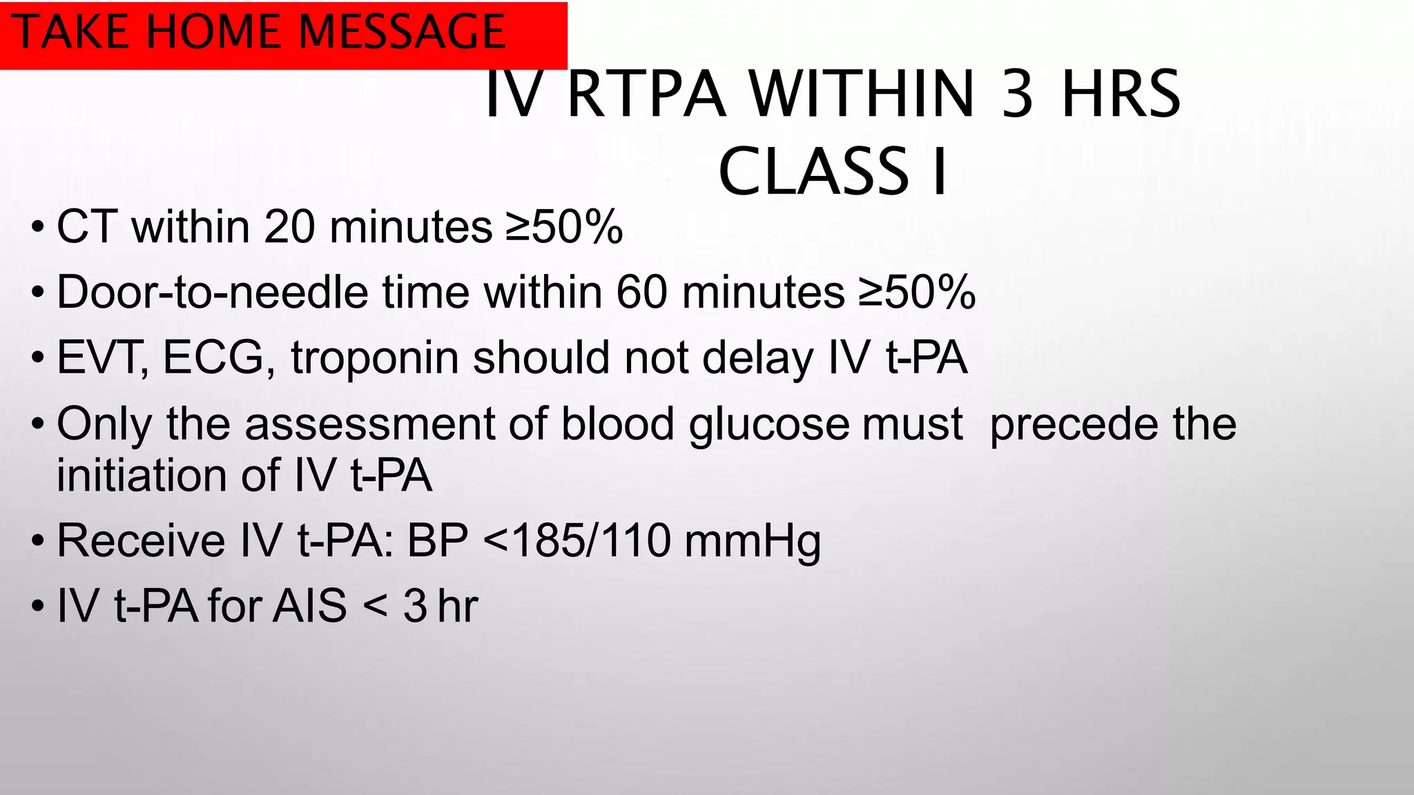 Recent Advances In Thrombolysis In Stroke Patient | PPTX