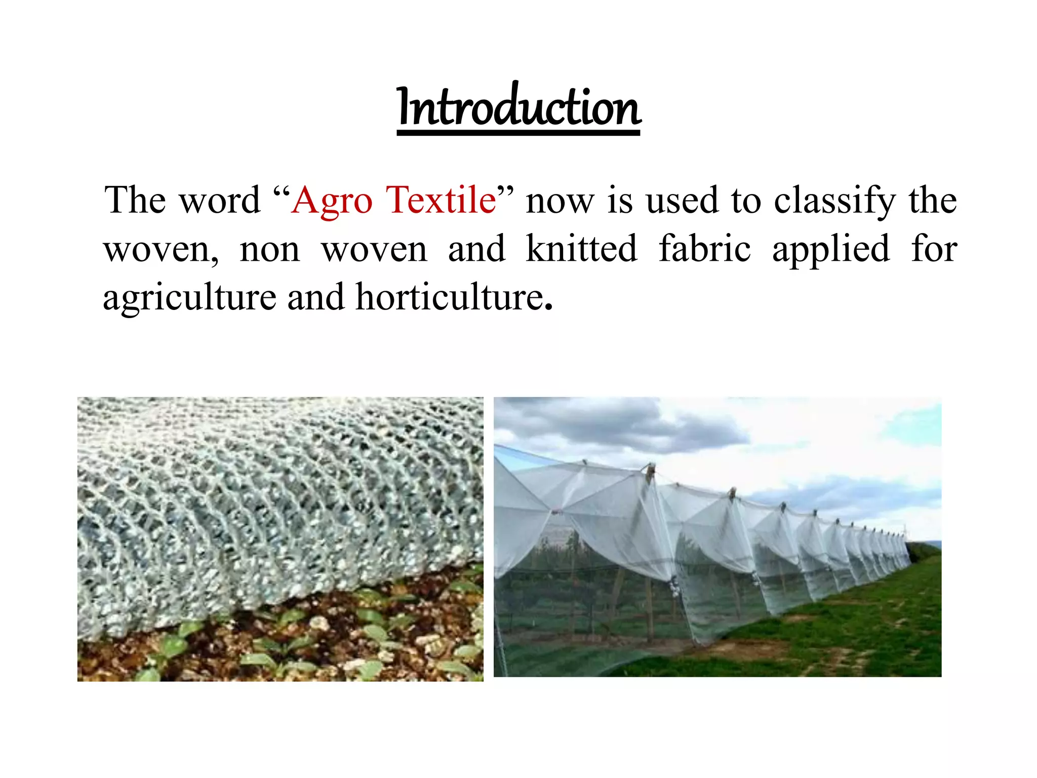 Agro textile | PPTX
