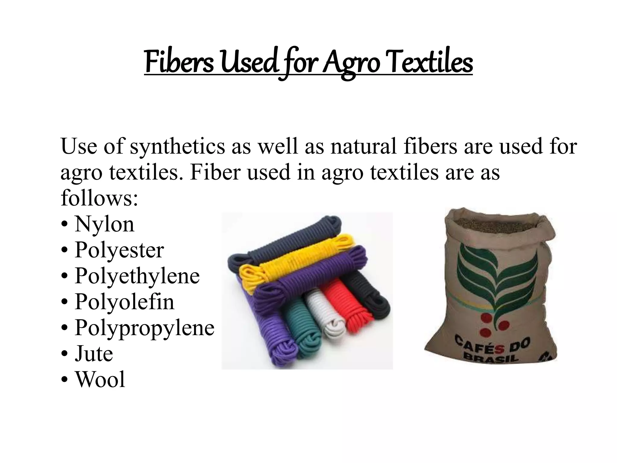 Agro textile | PPTX