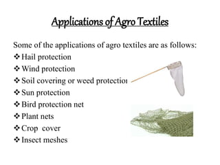 Agro textile | PPTX