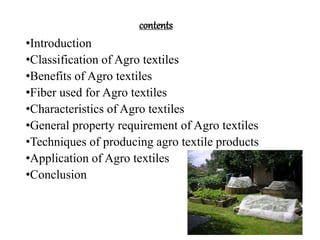Agro textile | PPTX