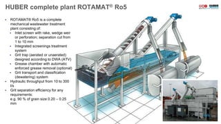Compact & Complete Plant: ROTAMAT® Ro5 a new concept in headworks ...
