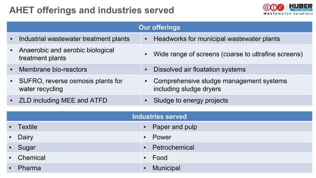 HUBER disc thickener S-DISC: Effective and efficient sludge thickening ...