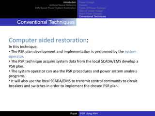 PSR Using ANNs | PPTX