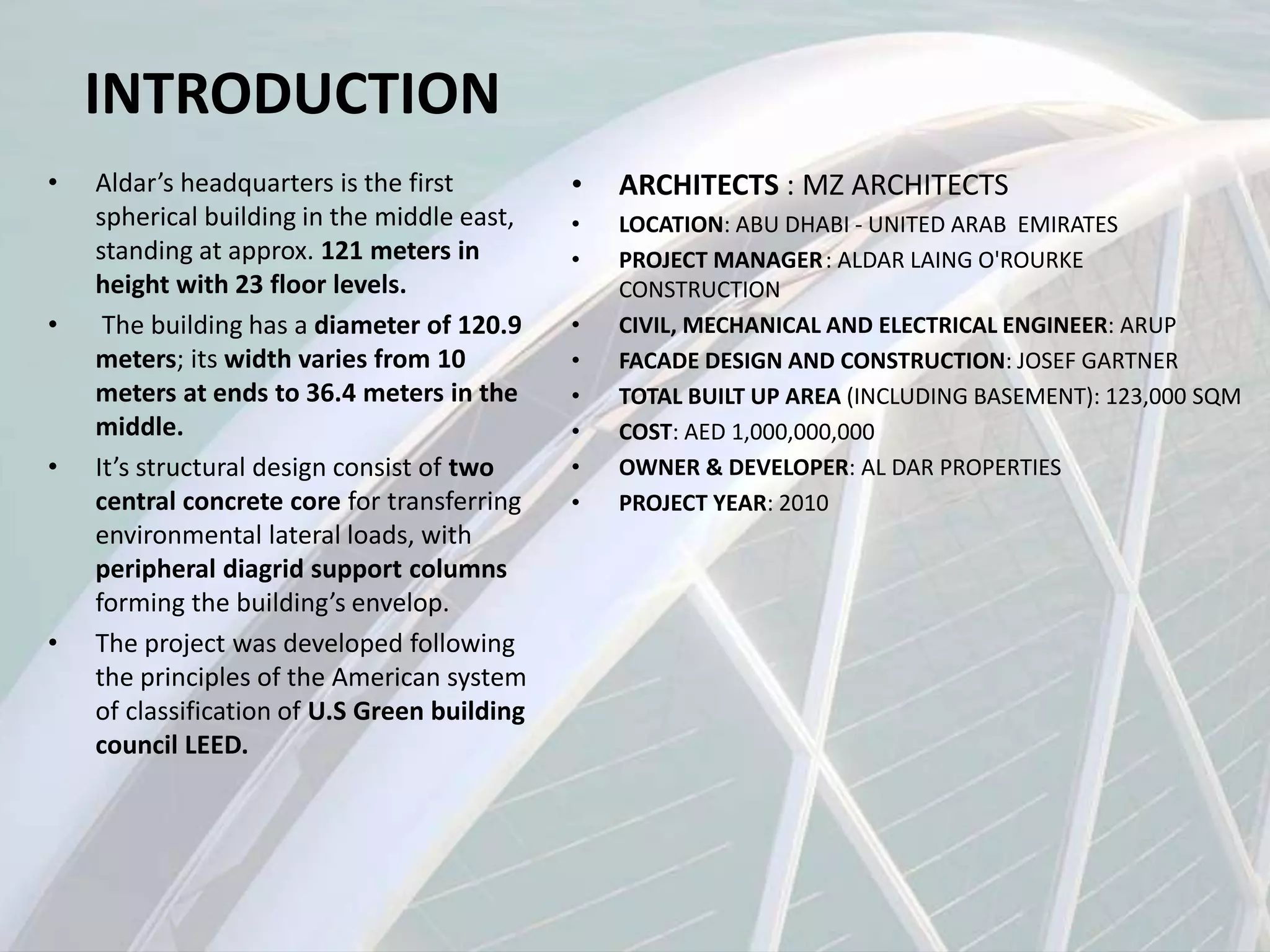 Aldar Headquarters Dubai | PPTX