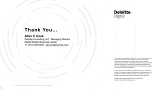 Allan Cook (Deloitte): “Are We There Yet?” – Digital Reality ...