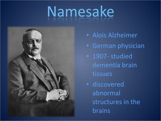 Alzheimer's | PPT