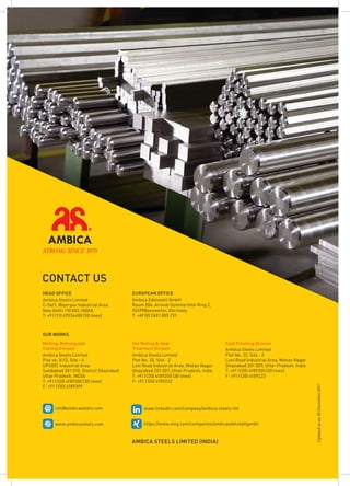 Stainless Steel Catalog - Ambica Steels Limited | PDF
