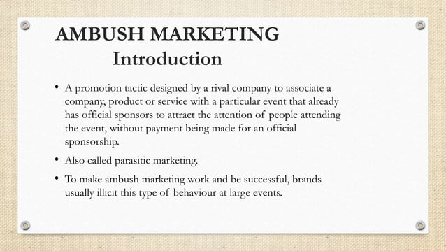 Ambush Marketing | PPT
