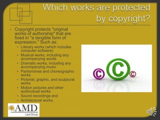 AMD LAW Library presentation regarding copyright protection | PPT