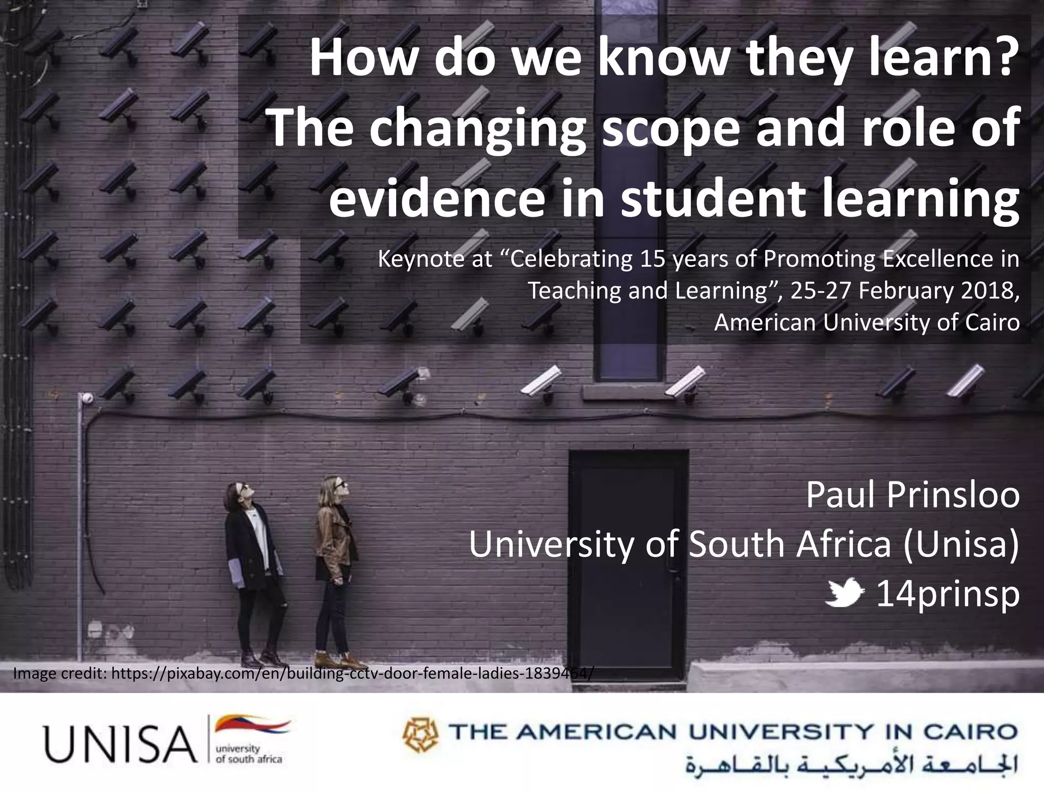 How do we know they learn? The changing scope and role of evidence in ...