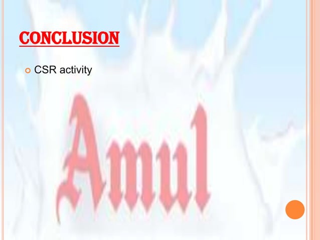 Presentation on Amul Diary | PPTX