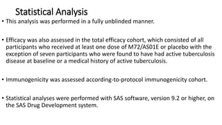 Final analysis of a trial of m72 final | PPTX