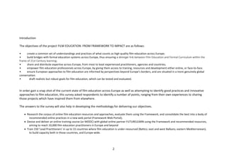 Final analysis of the film education survey | PDF