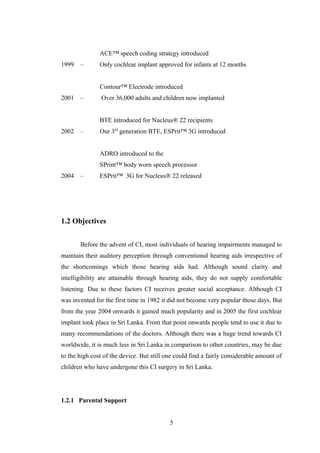 First Language Acquisition in hearing impaired children with cochlear implants | PDF