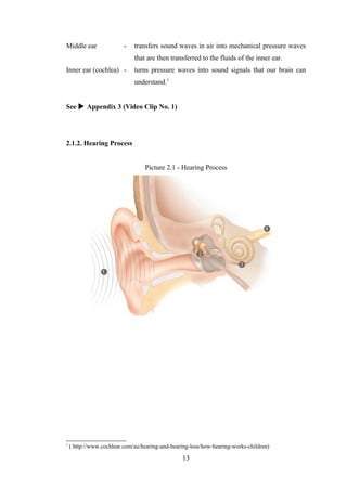 First Language Acquisition in hearing impaired children with cochlear ...