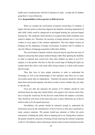 First Language Acquisition in hearing impaired children with cochlear ...