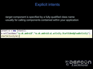 Android application security unveiled | PPT