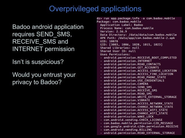 Android Application Security Unveiled Ppt