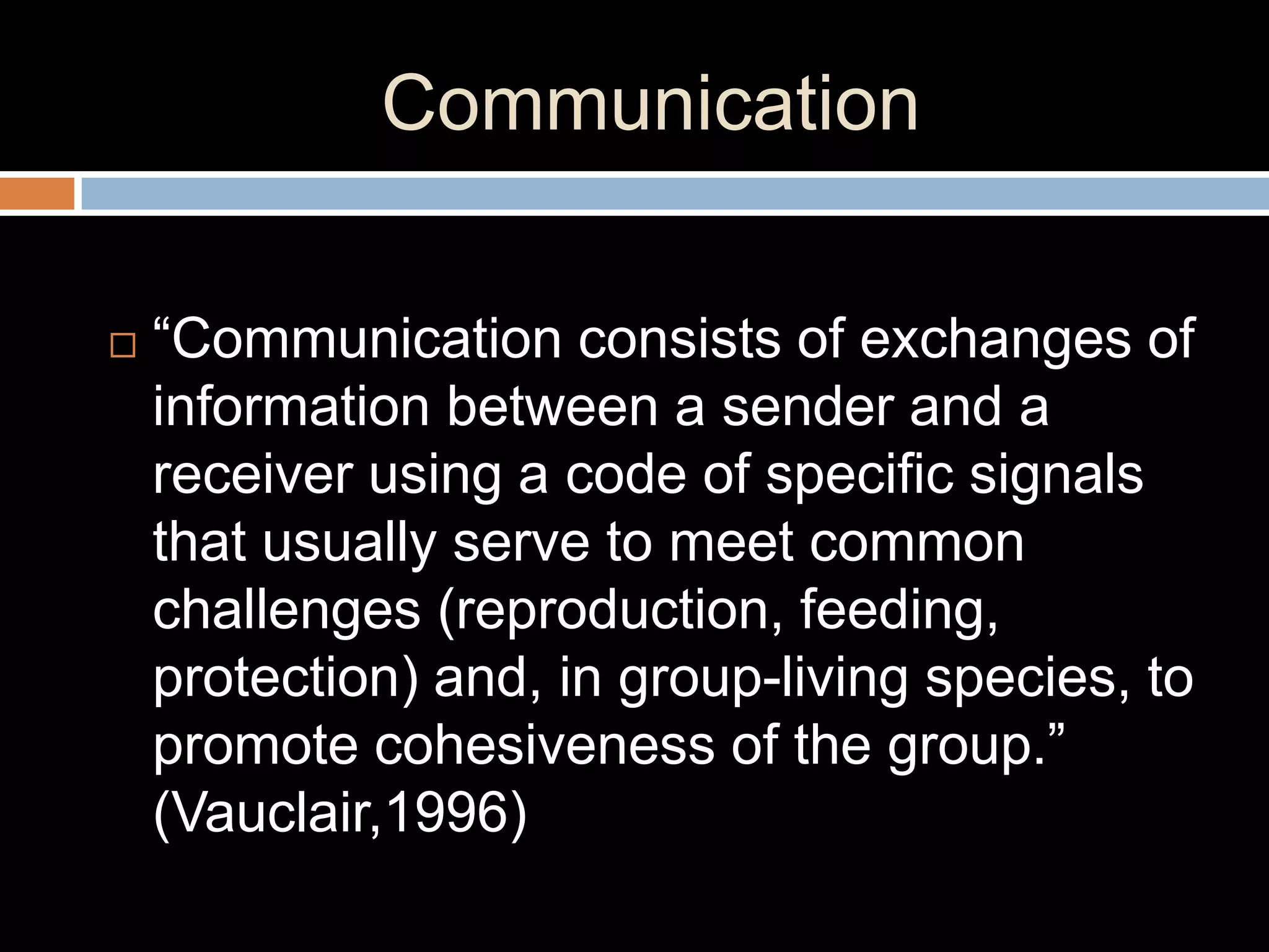 Animals Communication | PPTX