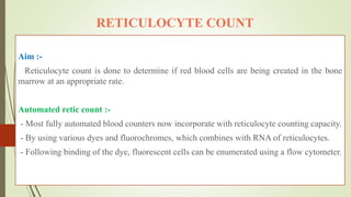 Erythropoiesis and reticulatocyte countppt.pptx