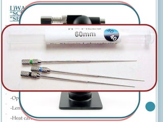 Endodontic treatment systems presentation by Afnan Nassar | PPT