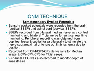 Multimodality IONM in spine surgery | PPTX
