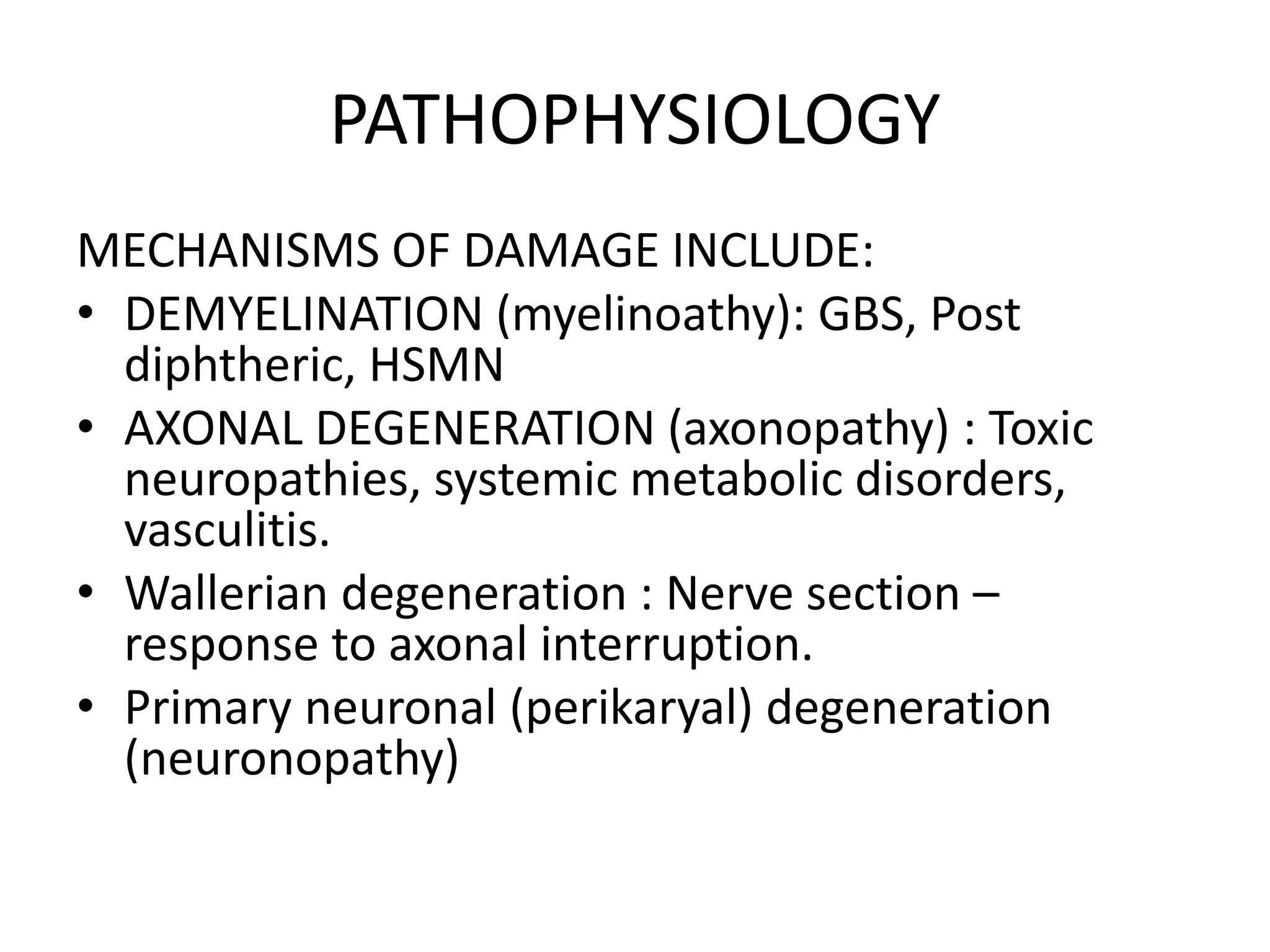 approach to polyneuropathy | PPTX