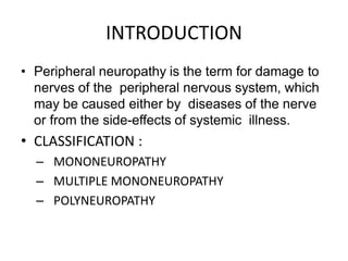 approach to polyneuropathy | PPTX