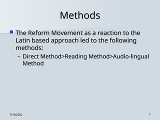 Teaching vocabulary Final approach for Teacher of English Language | PPT