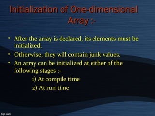 Arrays Basics | PPT