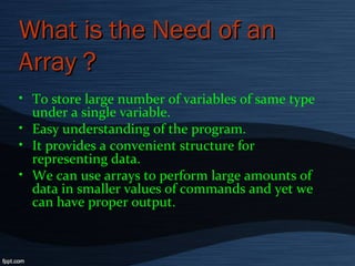 Arrays Basics | PPT