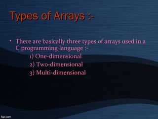 Arrays Basics | PPT