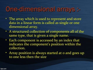 Arrays Basics | PPT
