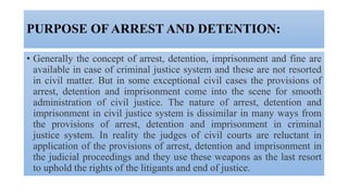 Arrest and Detention Under Code of Civil Procedure; A Critique.pptx