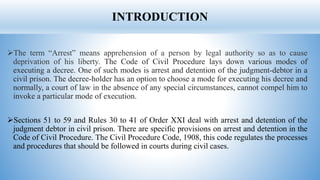 Arrest and Detention Under Code of Civil Procedure; A Critique.pptx