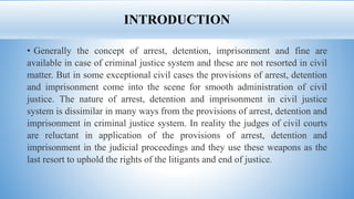 Arrest and Detention Under Code of Civil Procedure; A Critique.pptx
