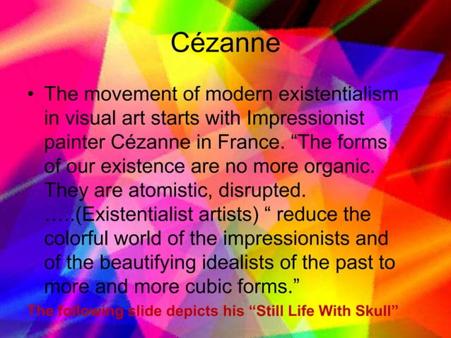 Fine art and existentialism | PPT